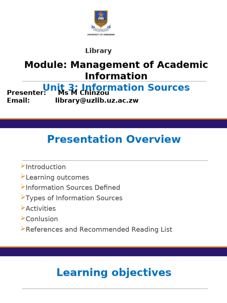 Understanding Information Sources in Libraries | PDF | Information ...