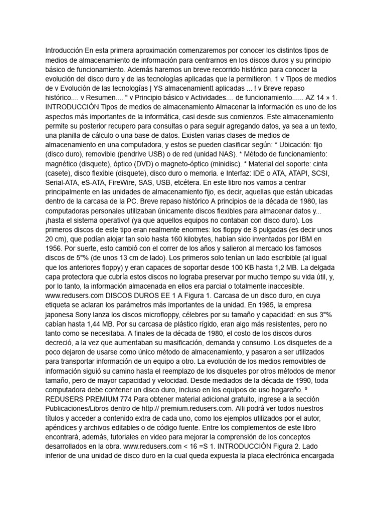 Trabajo | PDF | Disco flexible | Disco duro
