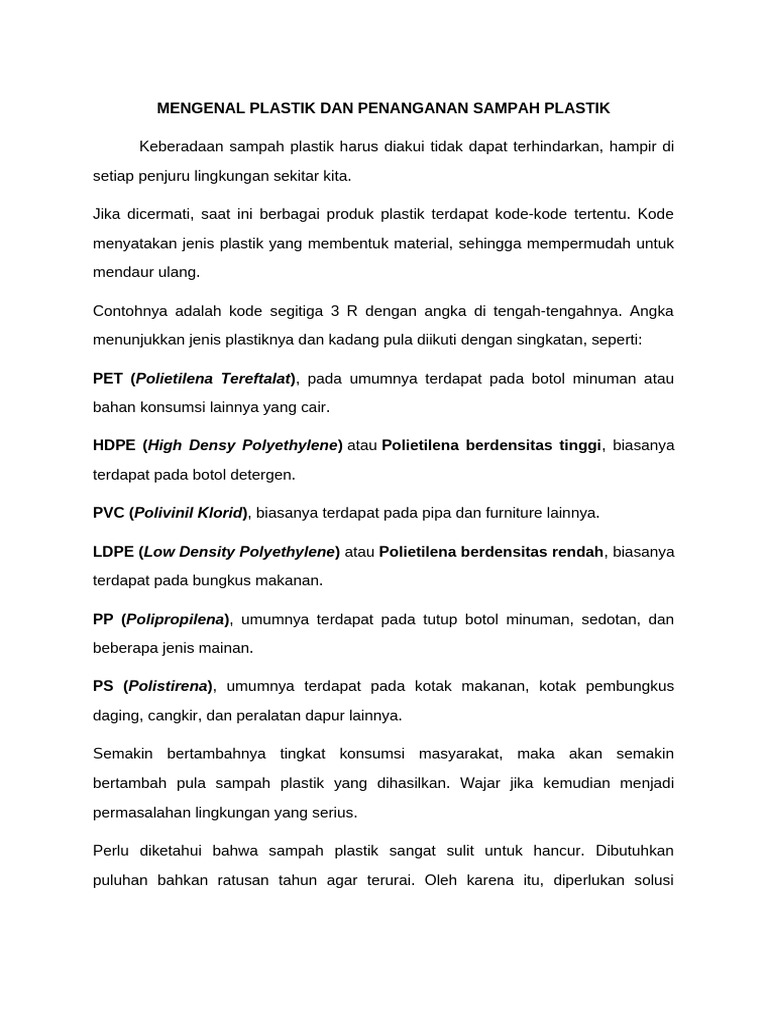 Artikel Sampah | PDF