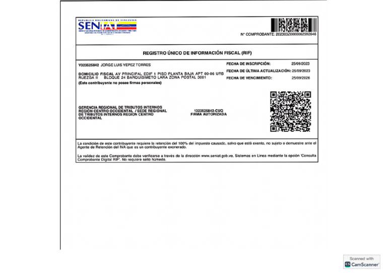 Rif Jorge Yepez | PDF