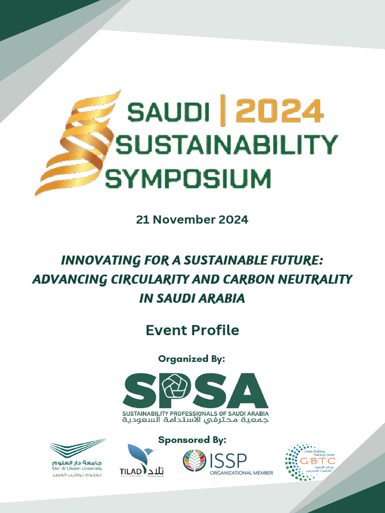 Second Saudi Sustainability Symposium | PDF | Sustainability | Empowerment