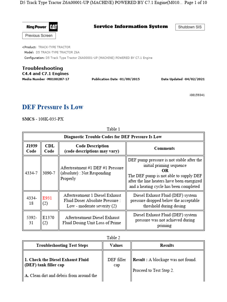Def Low | PDF | Pump | Diesel Engine Def Low | PDF | Pump | Diesel Engine
