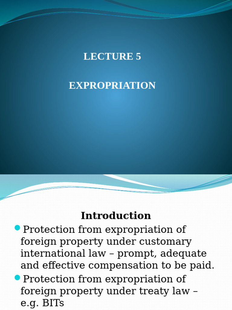 Understanding Expropriation in Law | PDF | Eminent Domain | Breach Of ...