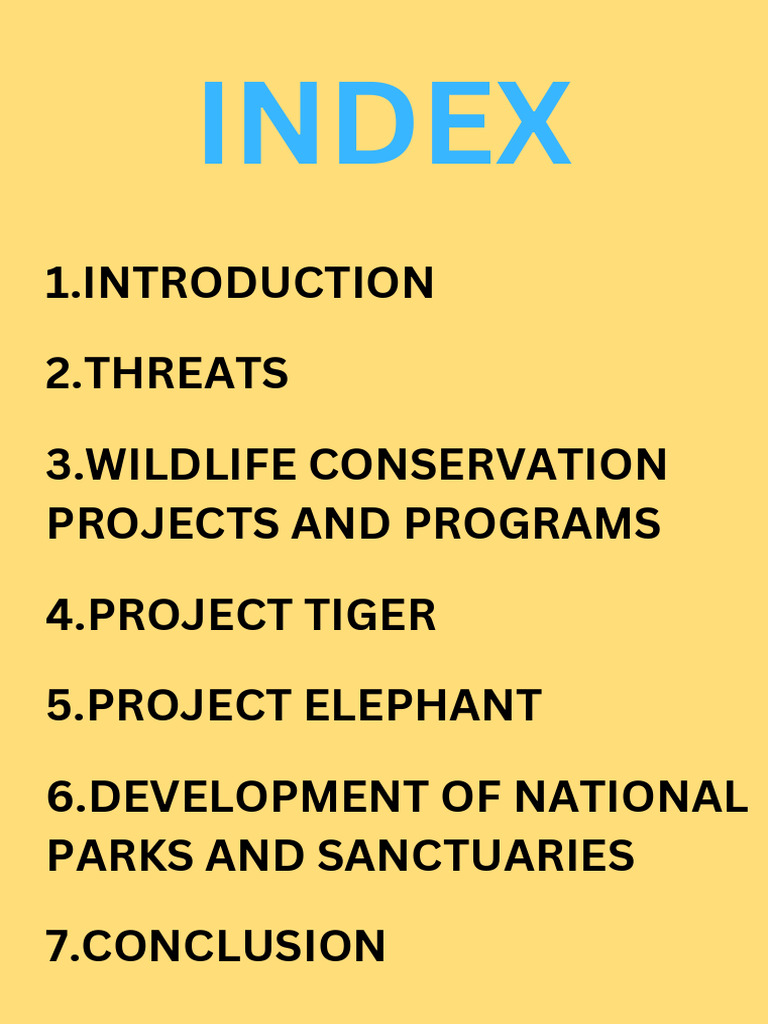 INTRODUCTION | PDF | Wildlife | Endangered Species