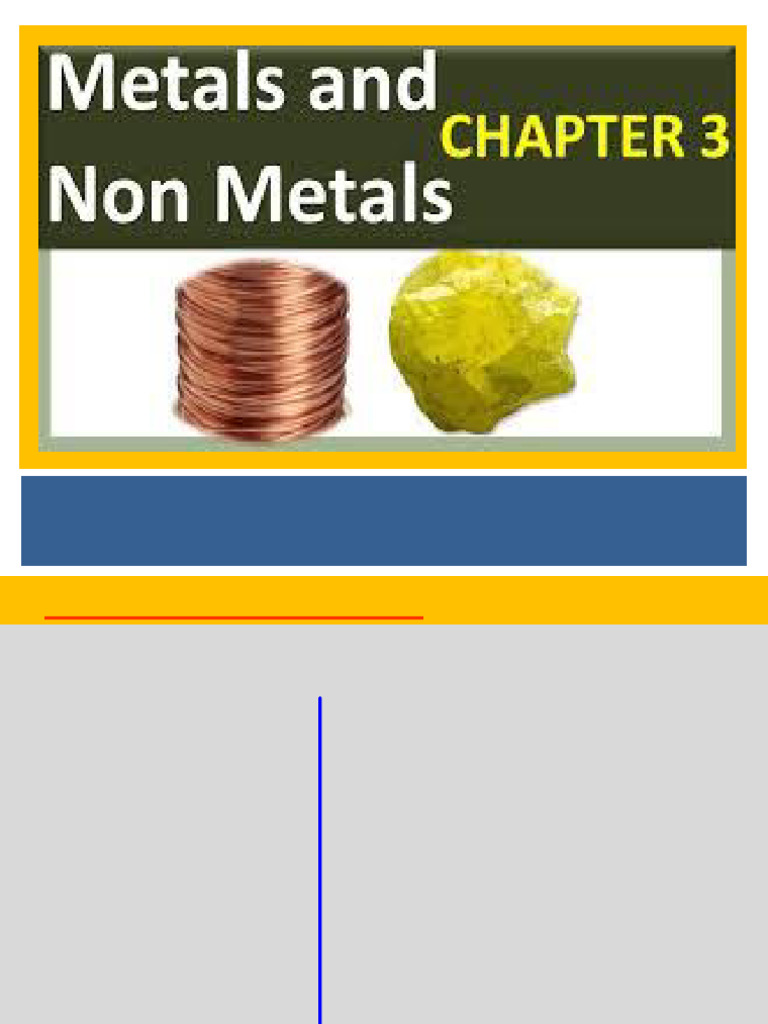Metals and Non-Metals PPT 2 | PDF | Ion | Sodium