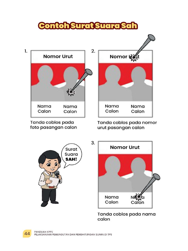 Contoh Surat Suara Sah & Tidak Sah | PDF