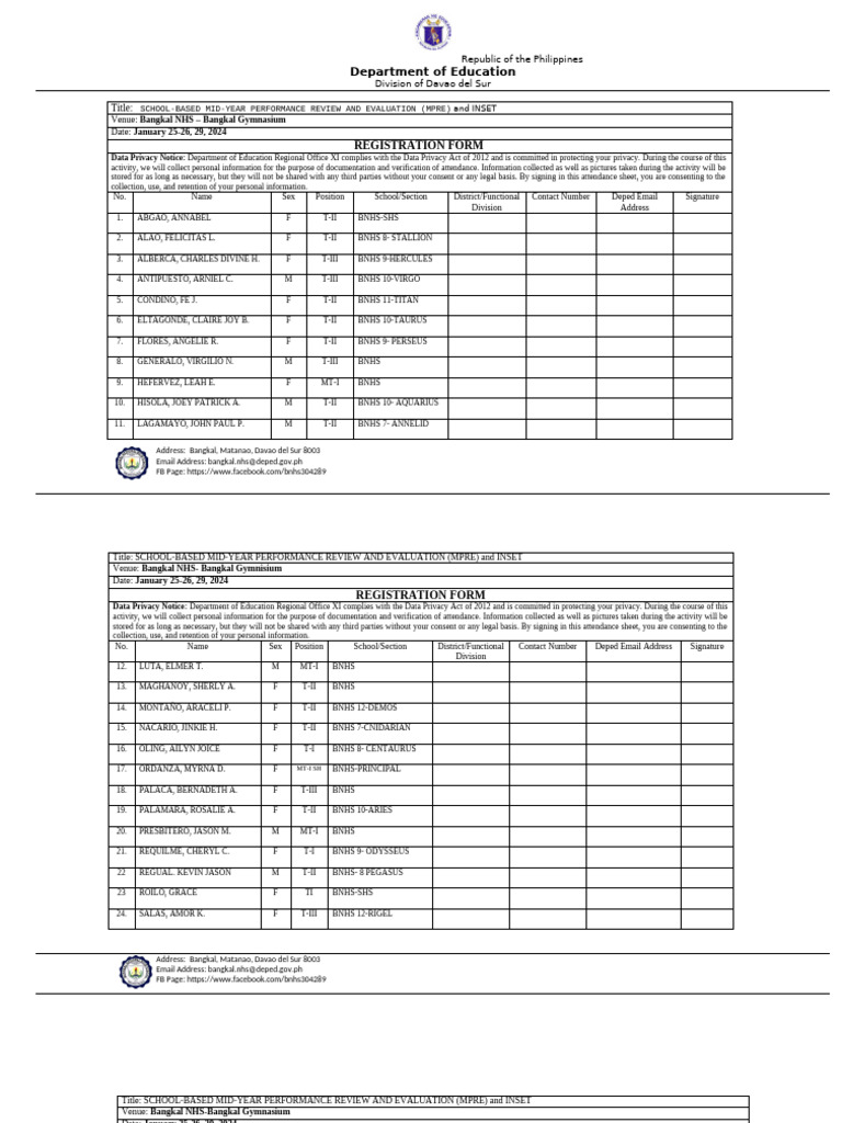 LD Form 2 - Registration Form | PDF | Data Management | Computer Security