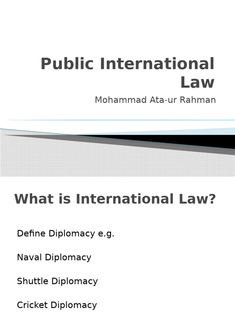 Understanding International Law | PDF | International Law | Diplomacy