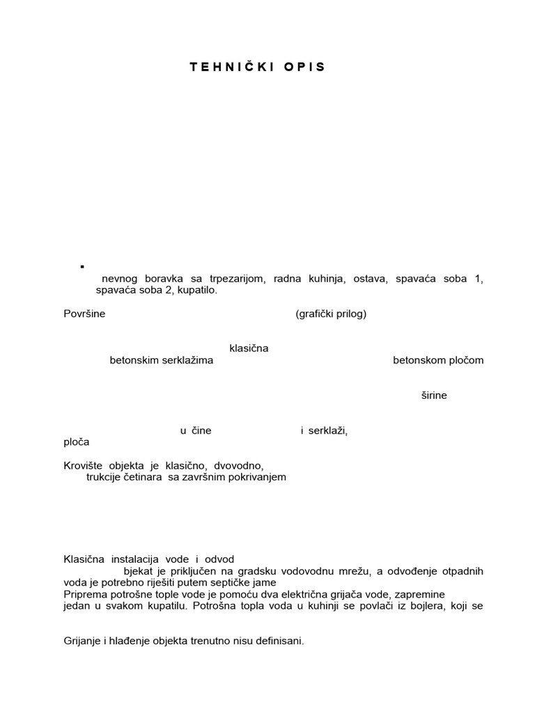 Tehnicki Opis | PDF