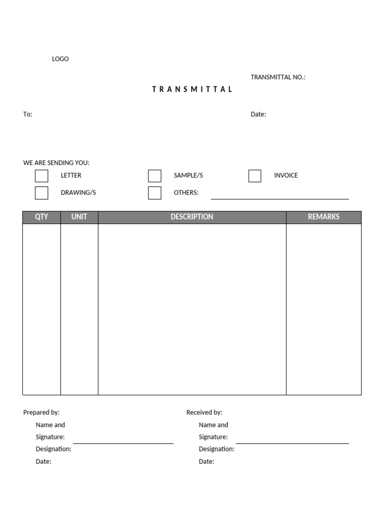 Transmittal Form | PDF | Law