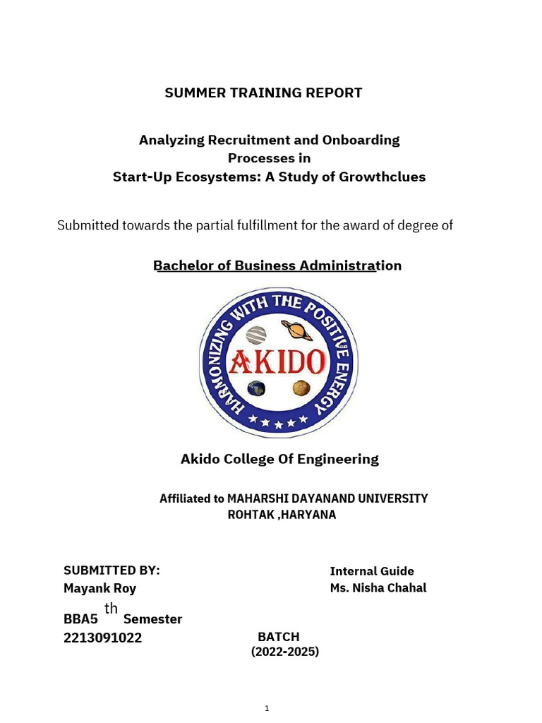 Mayank Project Report PDF | PDF | Educational Technology | Learning