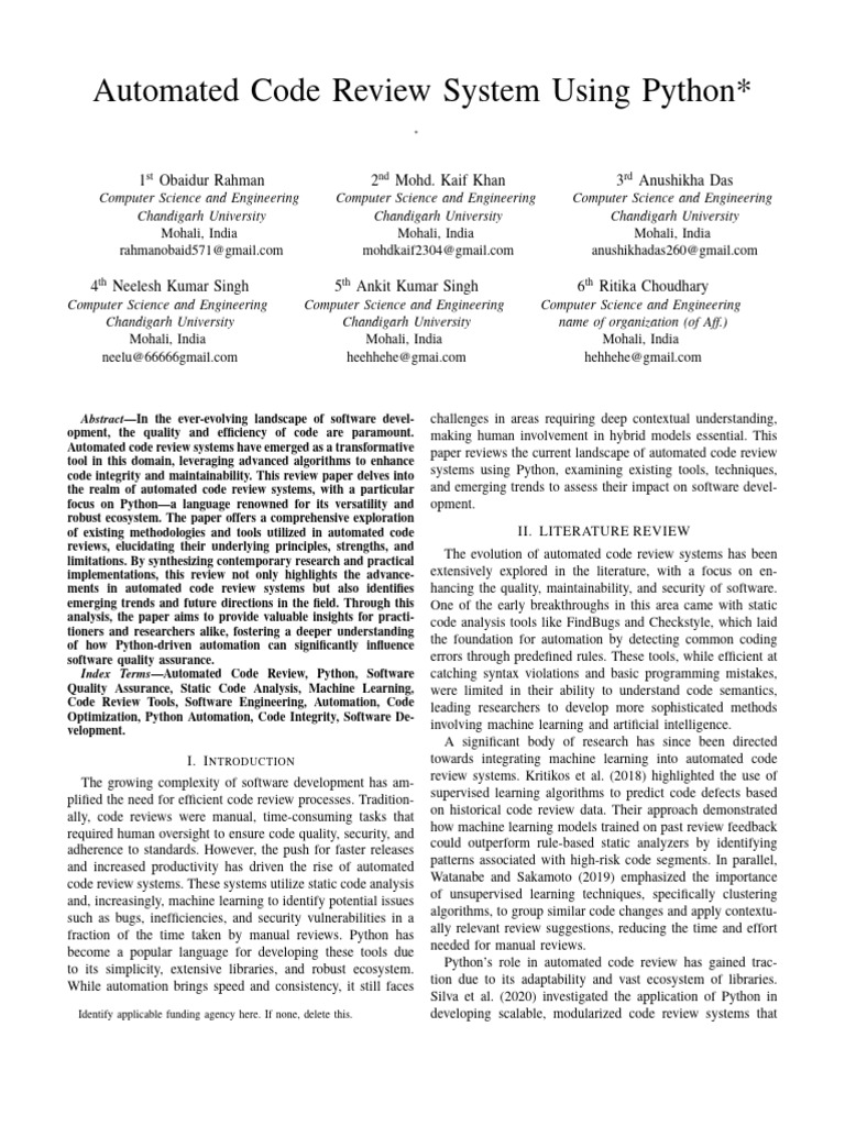 IEEE_Conference_Template | PDF | Machine Learning | Software Quality