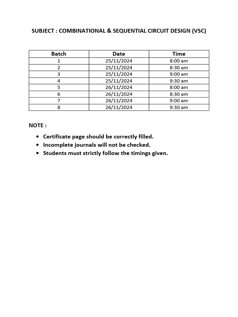 Circuit Design Workshop Schedule | PDF | Home & Garden
