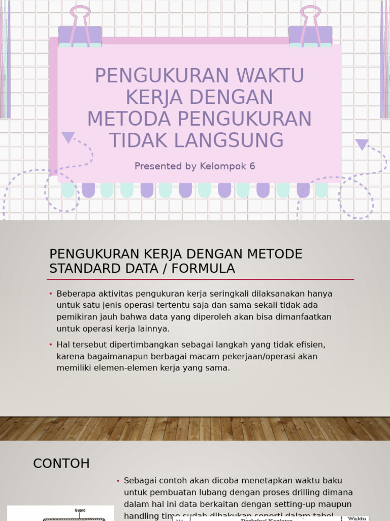 Pengukuran Waktu Kerja Dengan Metode Pengukuran Tidak Langsung | PDF