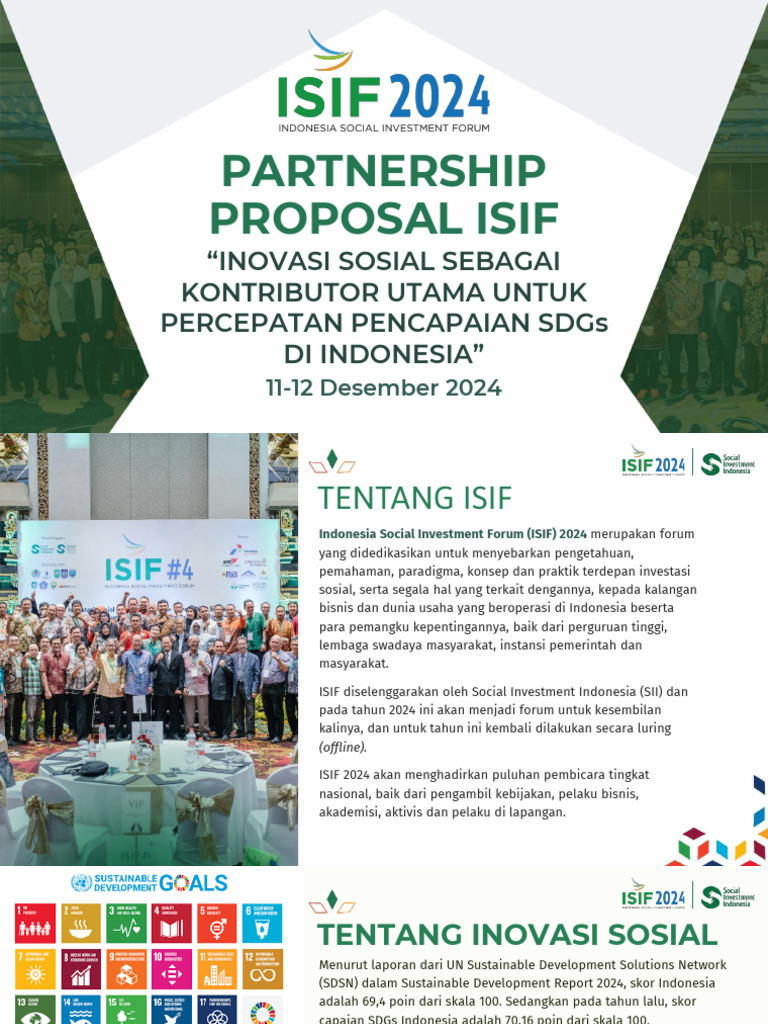 ISIF 2024: Inovasi Sosial untuk SDGs Indonesia | PDF