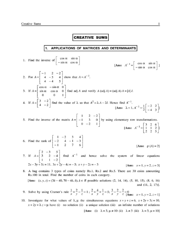 XII Important Questions | PDF