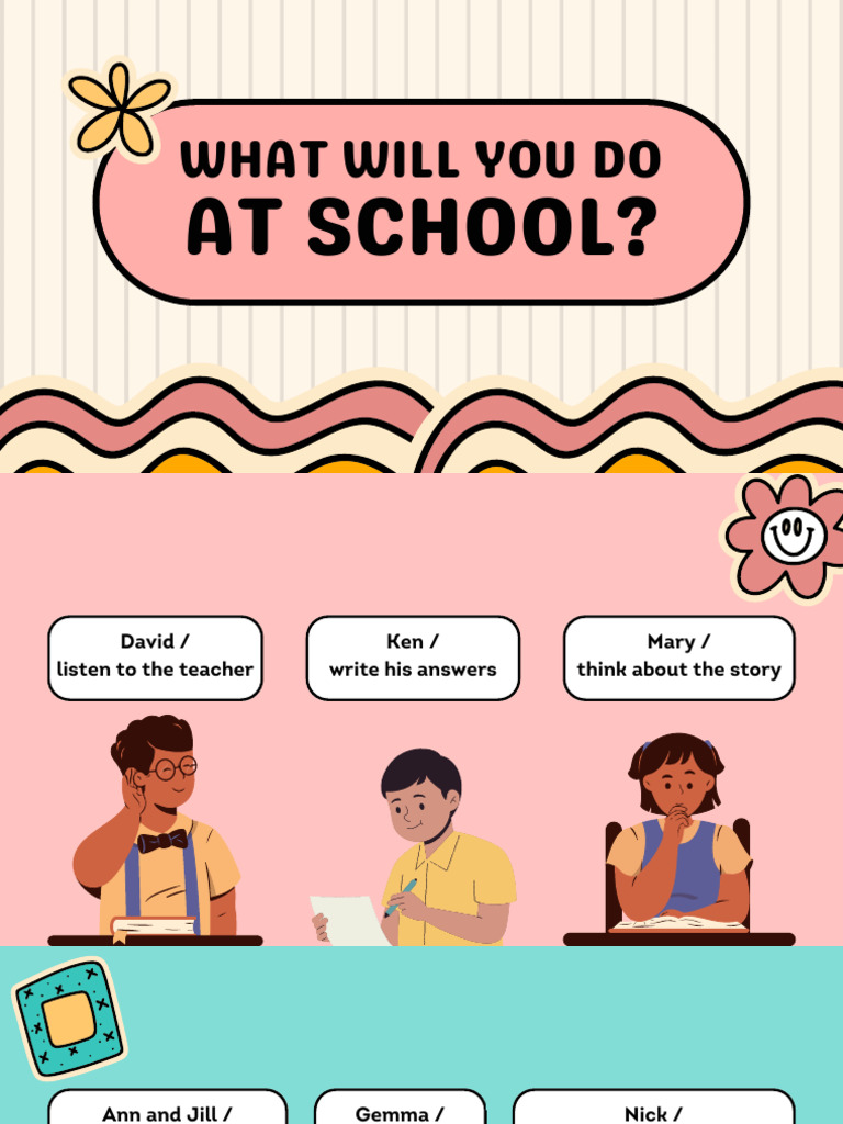What Will You Do at School | PDF