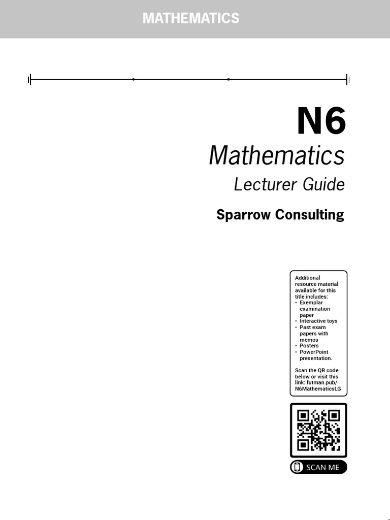 N6 Mathematics Lecturer Guide 2024 | PDF | Derivative | Mathematics