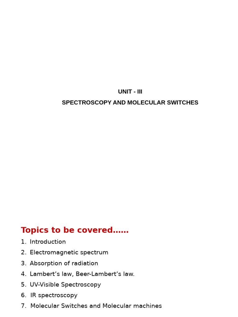 Instrumental Methods Intro - 2024 | PDF | Infrared Spectroscopy ...