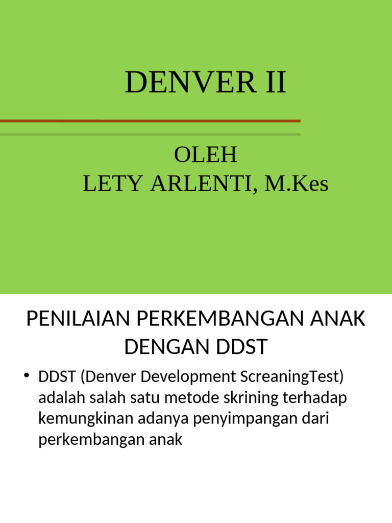 02 AsNeo-DDST II | PDF
