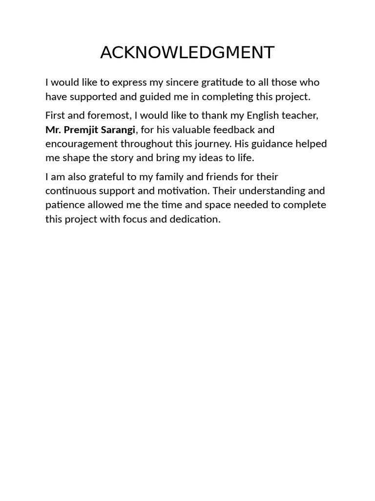 Acknowledgment | PDF