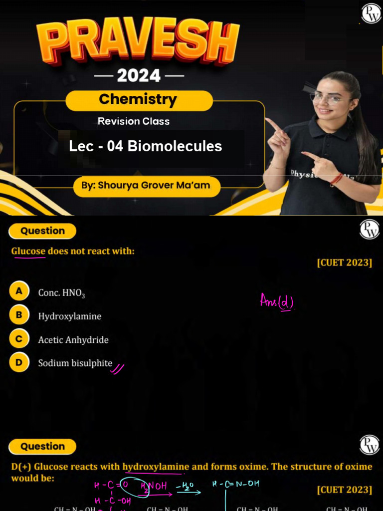 Revision Class 05 - Classnotes - Pravesh Science 2024 | PDF