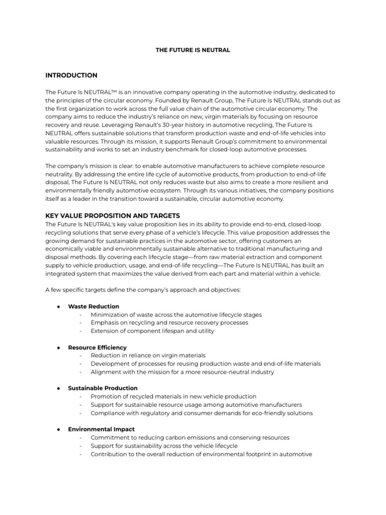 Value Based Marketing Assignment | PDF | Recycling | Sustainability