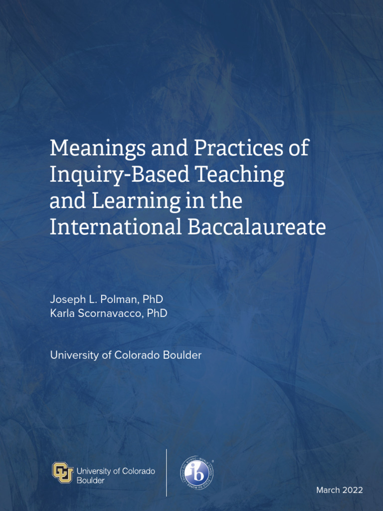 Inquiry Based Teaching and Learning Final Report | PDF | Inquiry Based ...