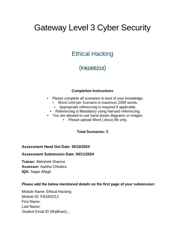 Ethical Hacking V2-Update | PDF | Vulnerability (Computing) | Security ...
