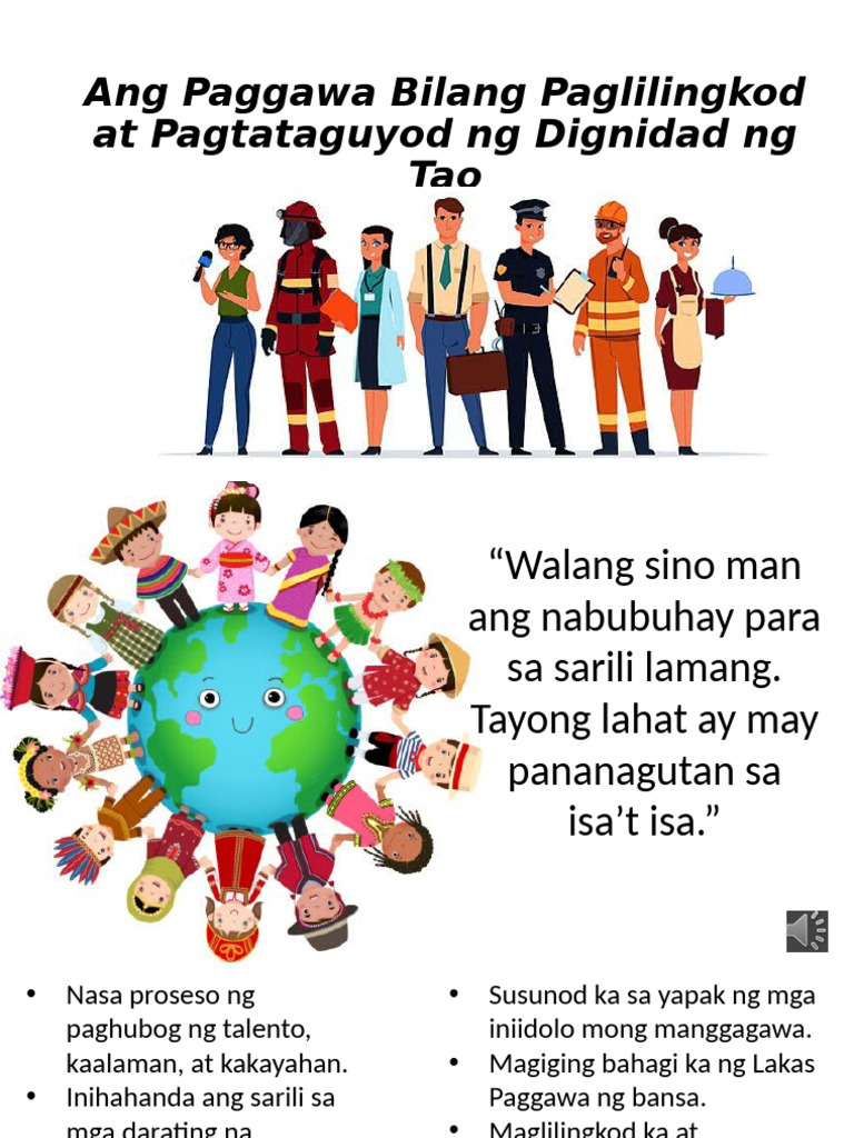 Ang Paggawa Bilang Paglilingkod | PDF