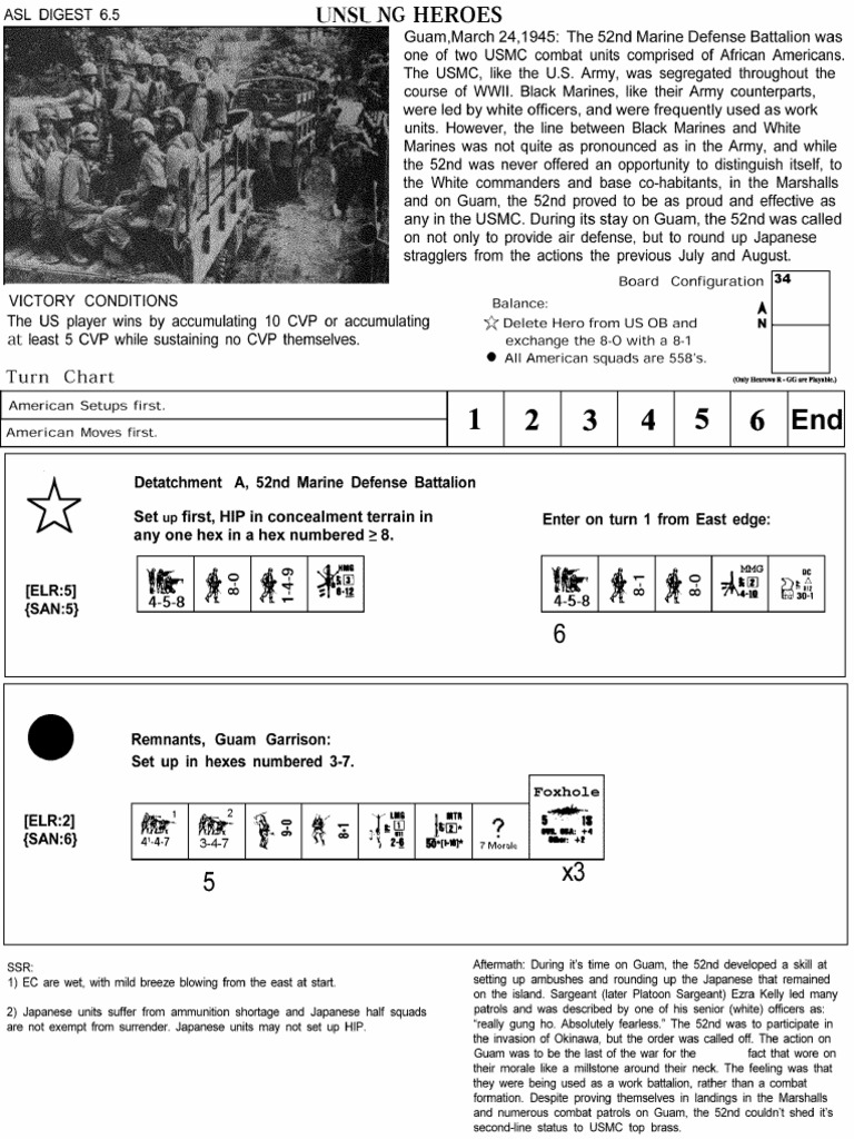 ASL Scenario ASL Digest 6 - 5 Unsung | PDF