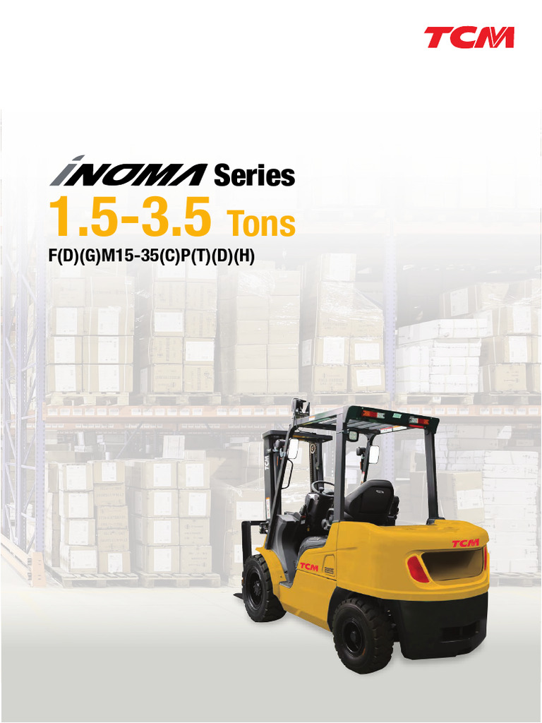TCM iNOMA Forklift Series Overview | PDF | Forklift | Throttle