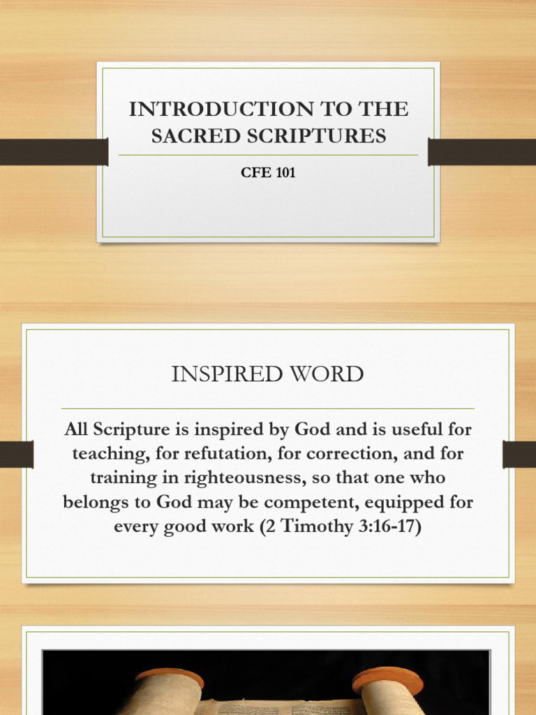 Cfe 101 Module 1 Pdf Biblical Canon Old Testament