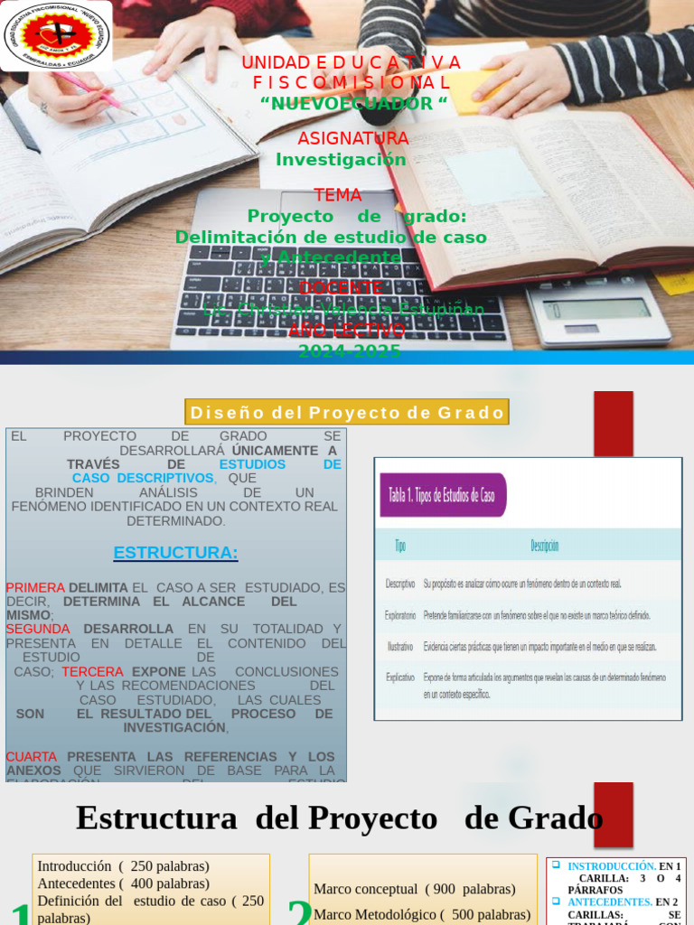 Proyecto de Grado Delimitacion y Antecedentas | PDF | Caso de estudio