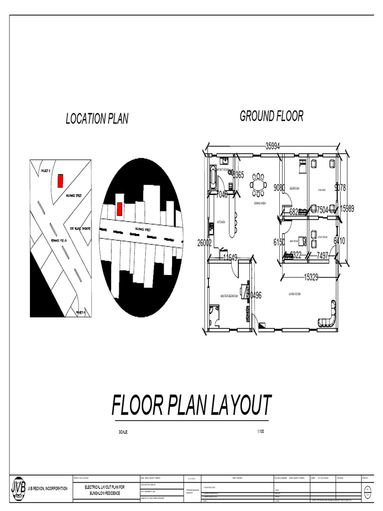 PLATE#1-BONDAD-DESIGN, Joshua Vincent P.-Lighting & Power Layout | PDF | Home | Interior Design