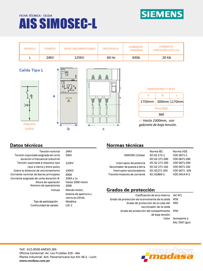 FT Simosec L | PDF | Equipo eléctrico | Ingenieria Eléctrica