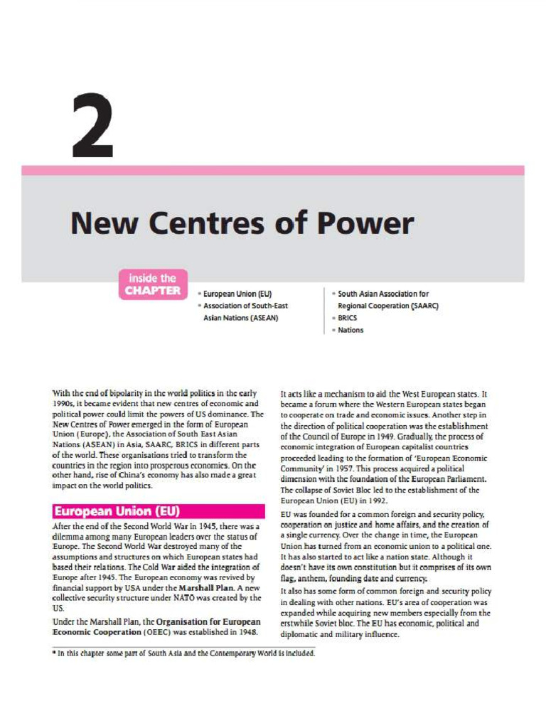 New Centres of Power | PDF