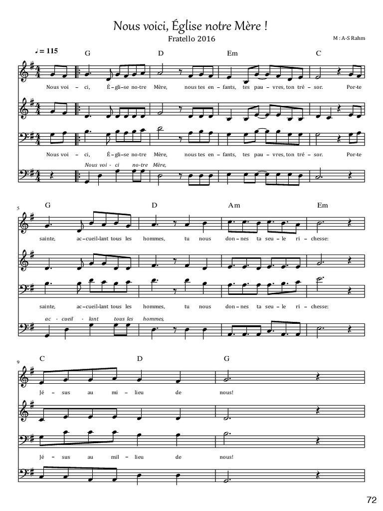 1 Entrée Nous-voici-Eglise-notre-Mère | PDF