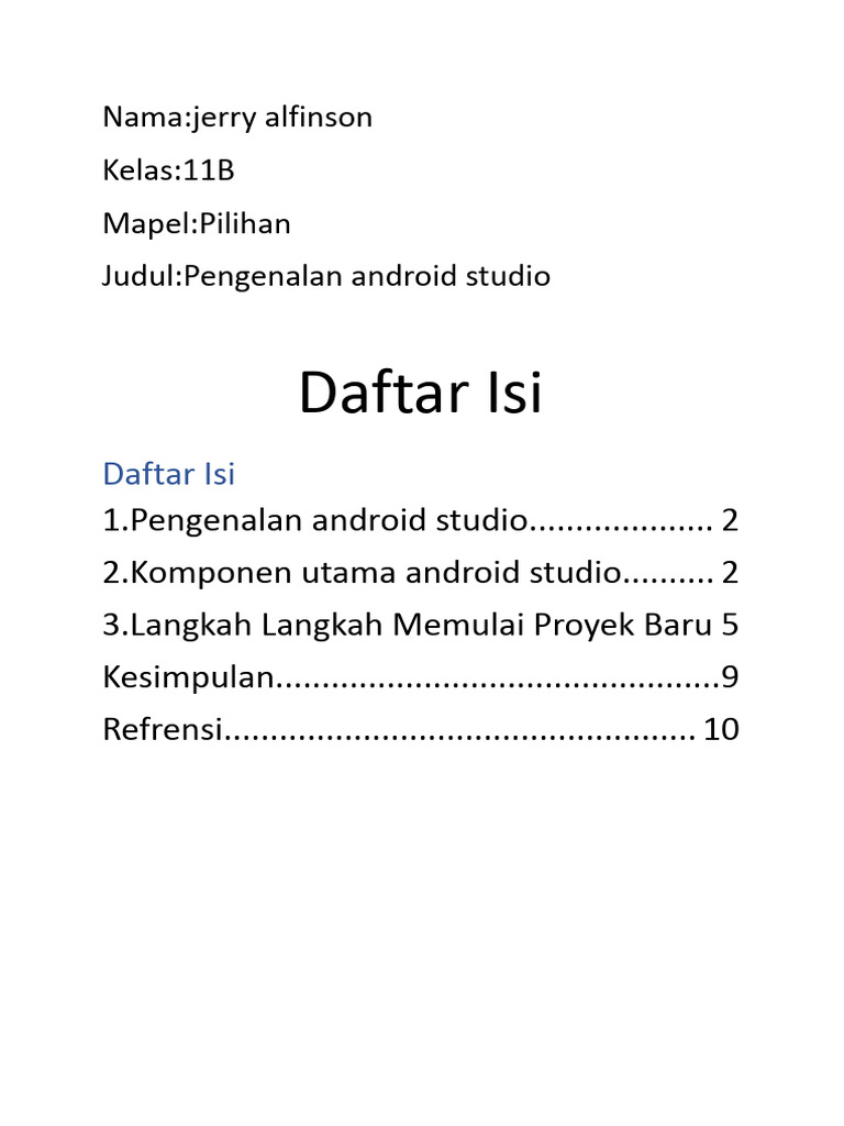 Pengenalan Android Studio | PDF