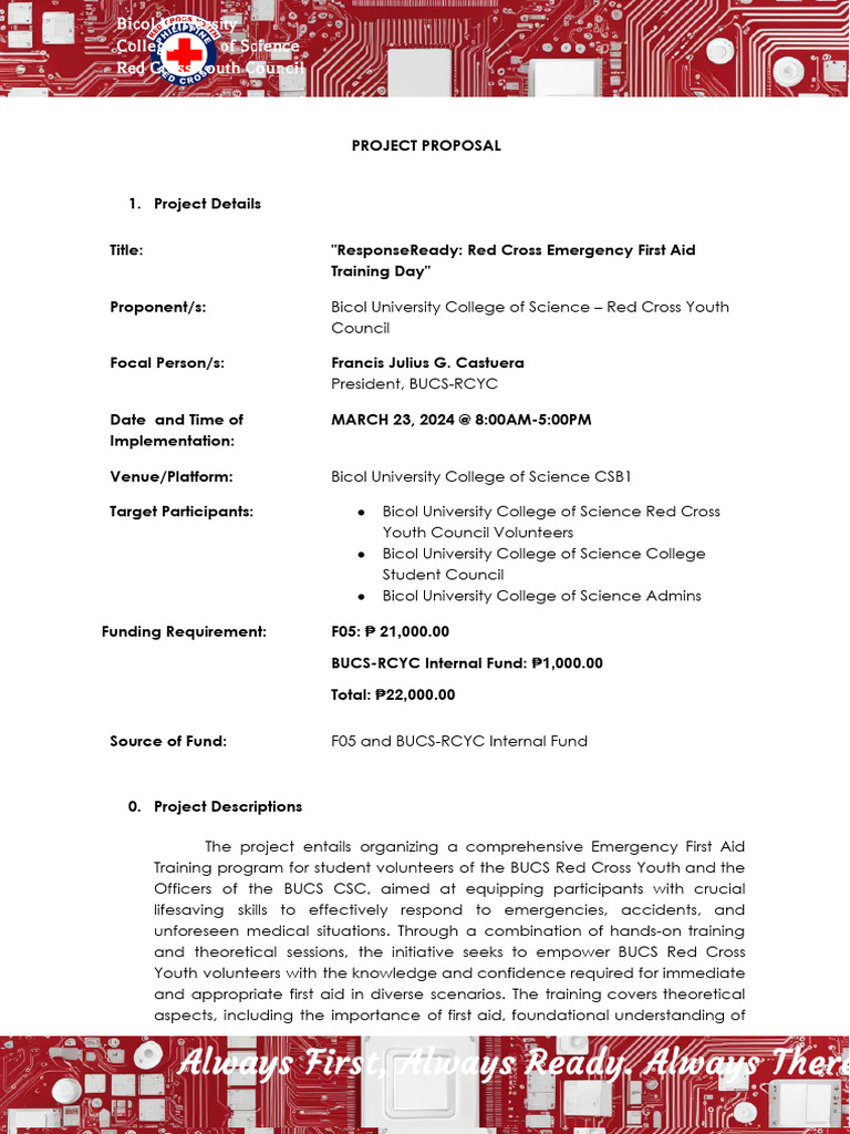 EFAT Project Proposal | PDF | First Aid