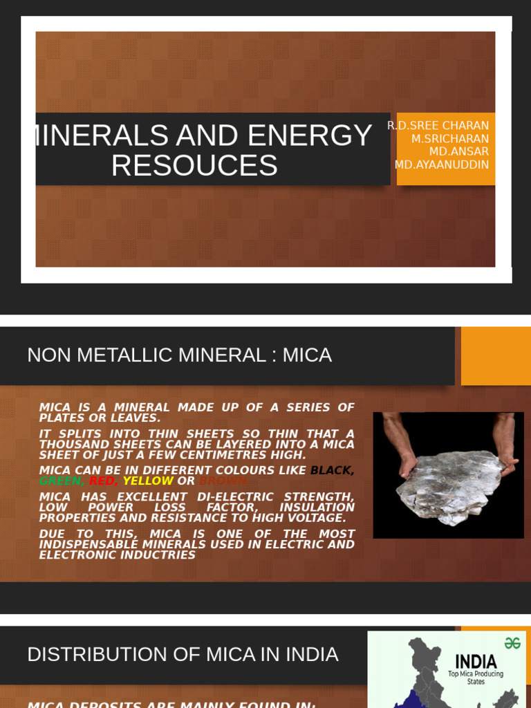 Minerals and Energy Resources | PDF | Mining | Limestone