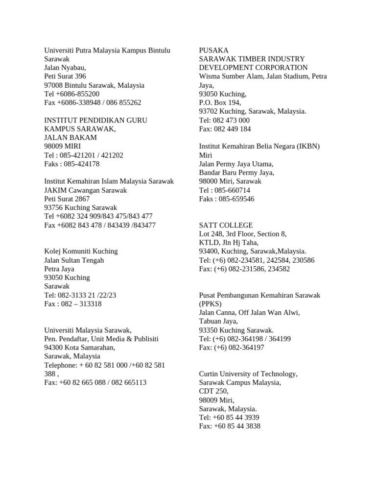 Alamat Ipta Dan Ipts Terkini | PDF