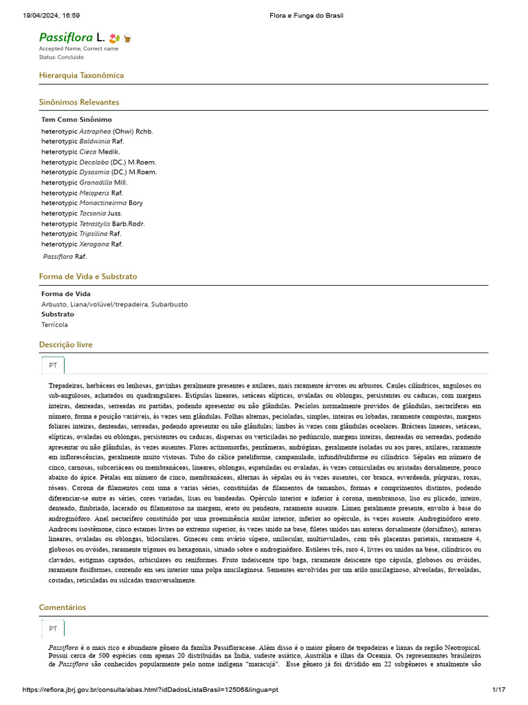 Flora e Funga Do Brasil | PDF | Folha | Botânica