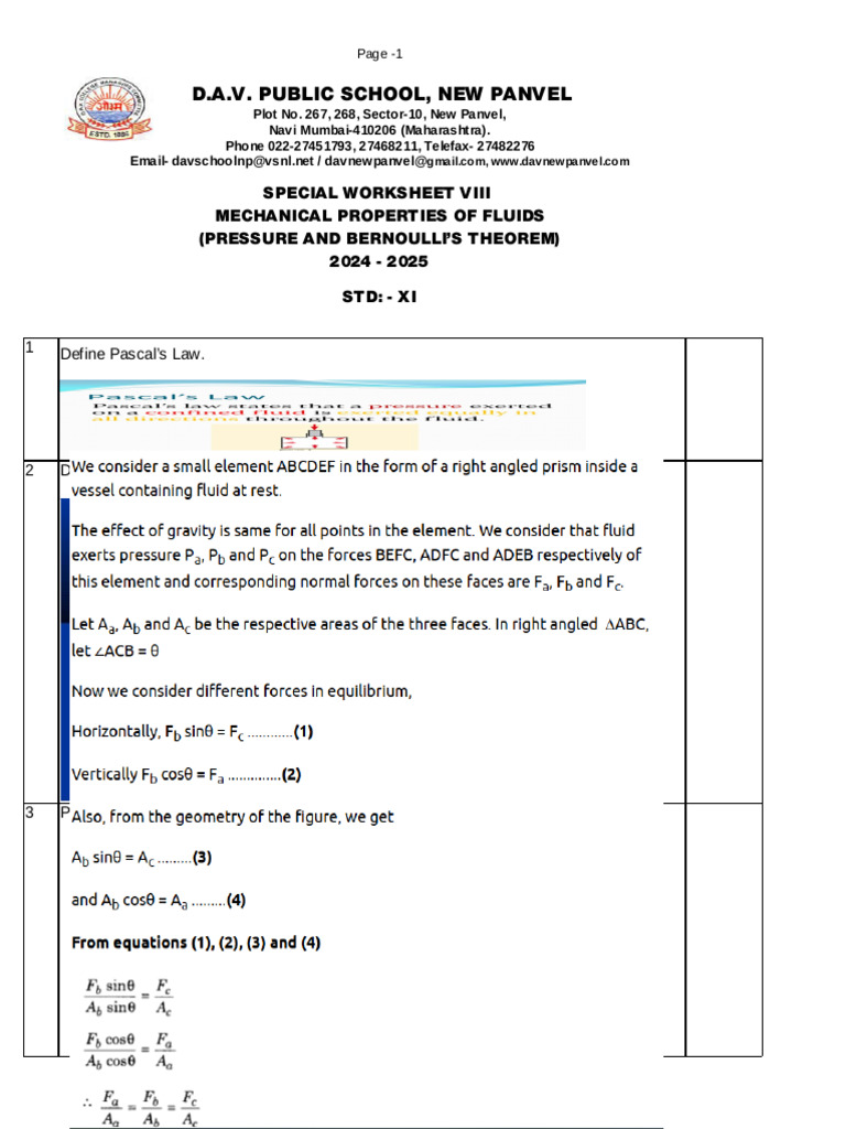 SPECIAL WORKSHEET VIII XI PHY.doc | PDF
