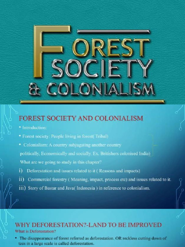 Forest Society and Colonism | PDF