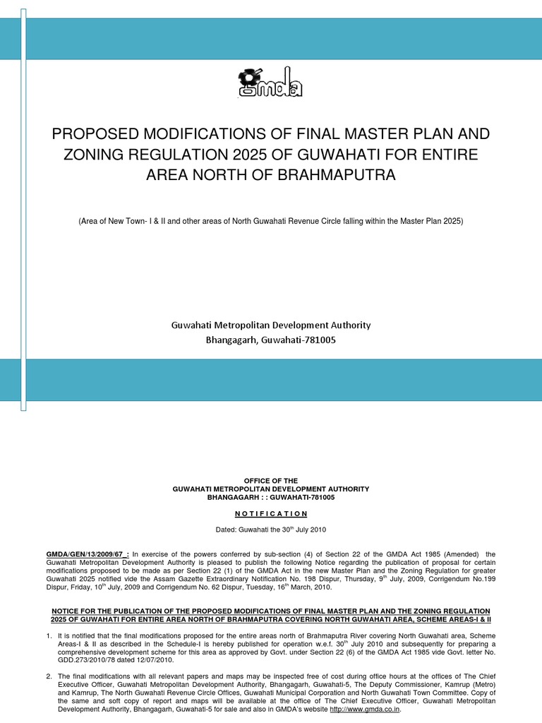 Final Report-North of Brahmaputra MSTR Plan Ghy | PDF | Petrochemical ...