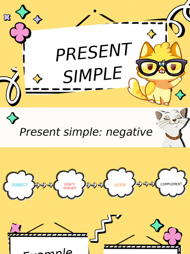 Present Simple Negative Form | PDF