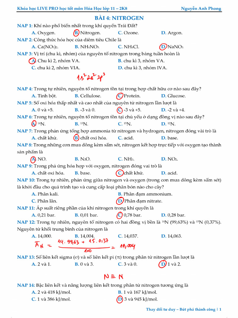 2K8 - BTRL - Nitrogen | PDF