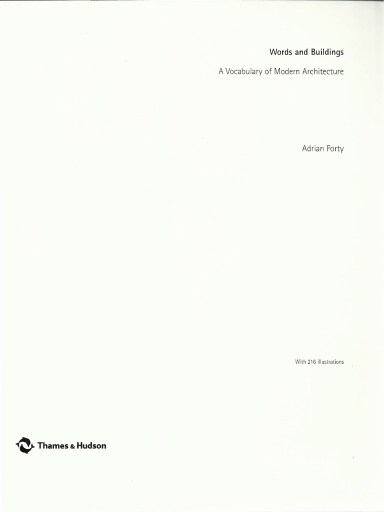 5 2 SPACE - Adrian Forty - A Vocabulary of Modern Architecture | PDF ...