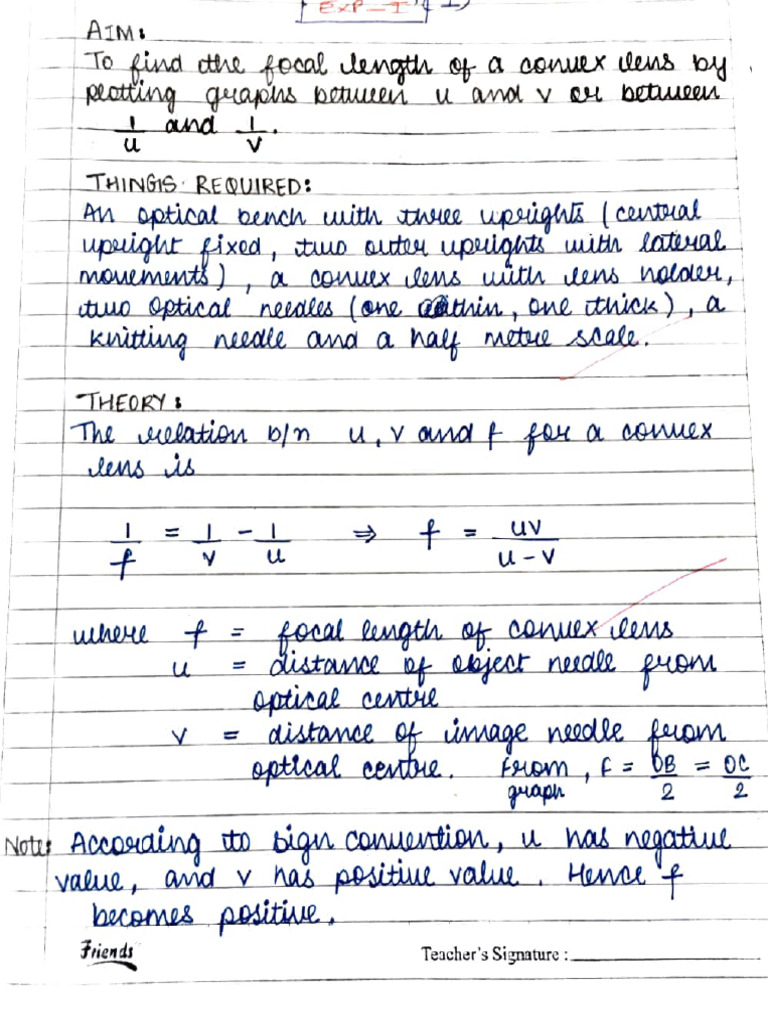 Practical File | PDF | Optics